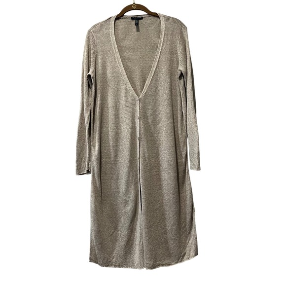 Eileen Fisher | Sweaters | Eileen Fisher Organic Linen Ribbed Long ...